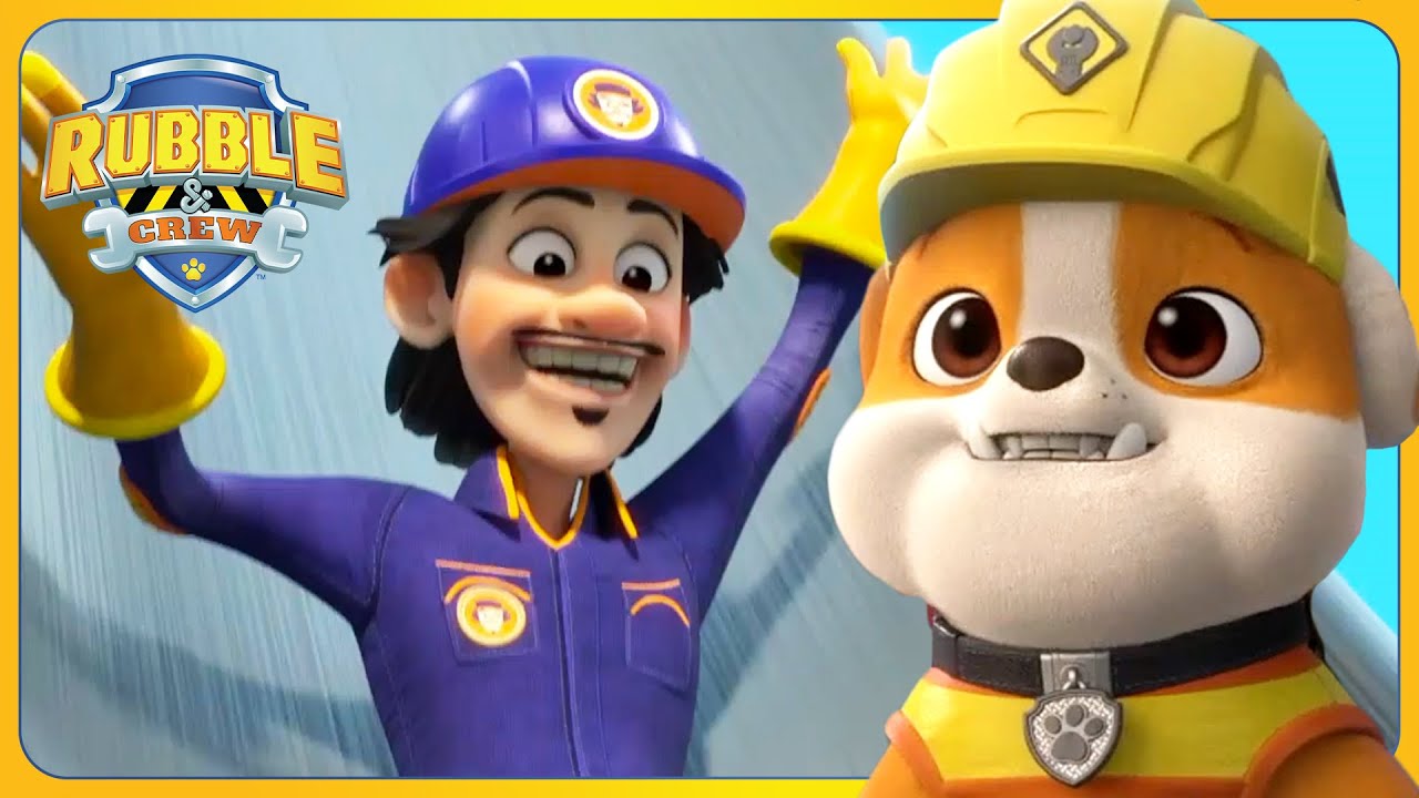 Rubble Save Speed Meister and MORE | Rubble and Crew | Cartoons for ...