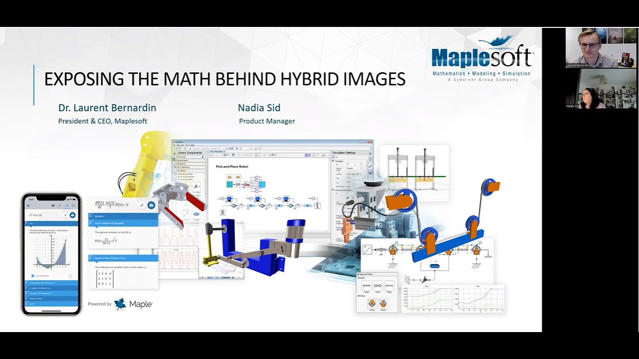 Exposing the math behind hybrid images with Maple - YouTube