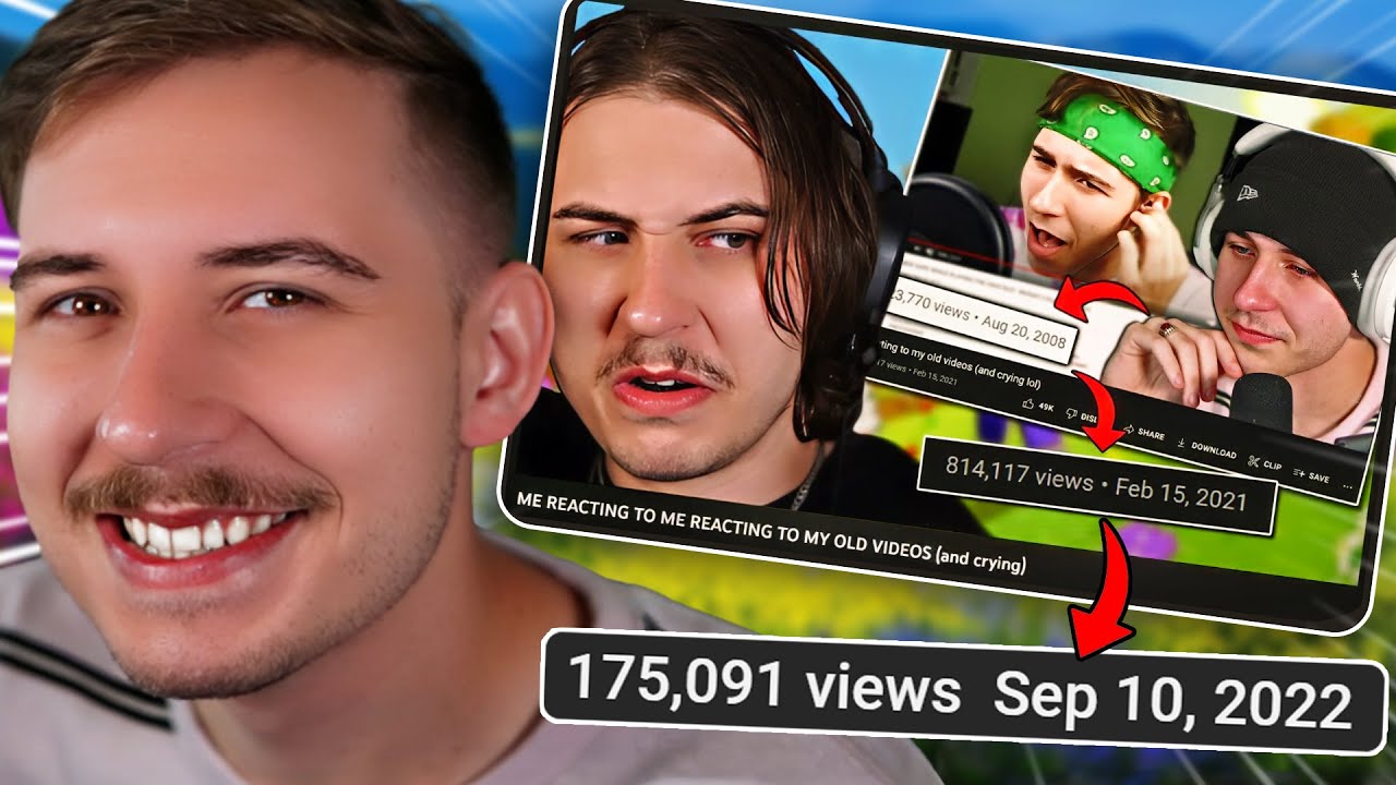 ME REACTING TO ME REACTING TO ME REACTING TO MY OLD VIDEOS (and crying ...