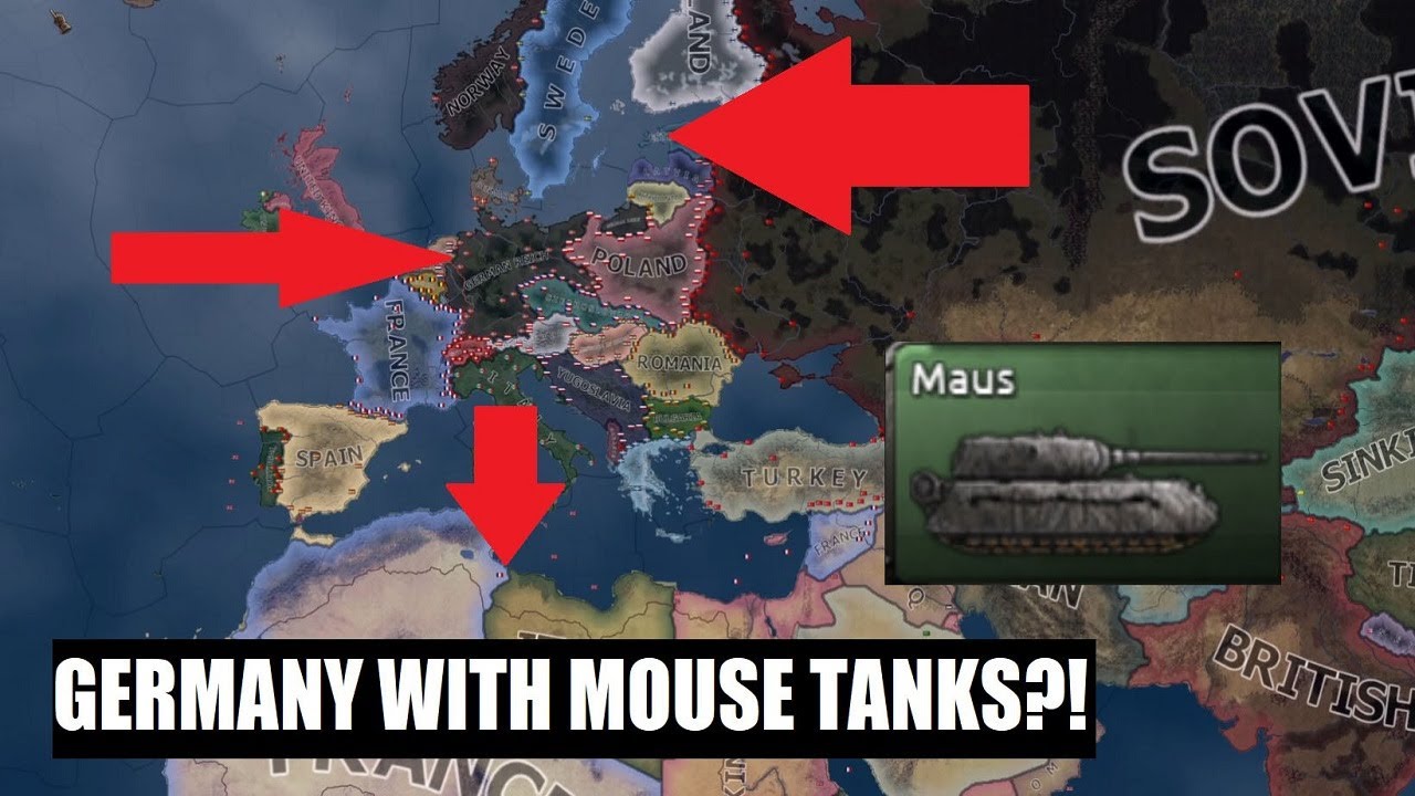 HOI4 Timelapse || What if Germany had Mouse tanks in 1936 || - YouTube