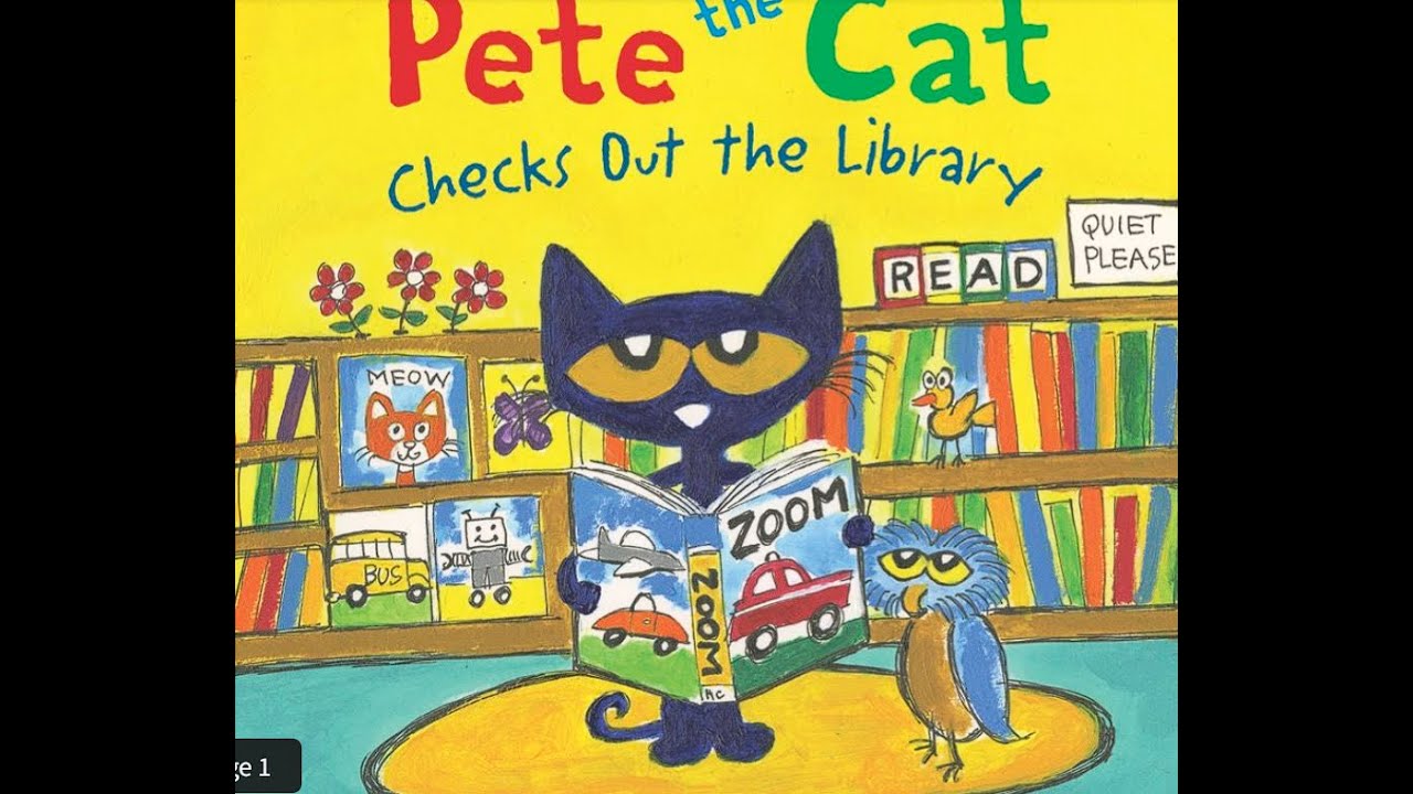 Pete the Cat Checks Out the Library - YouTube