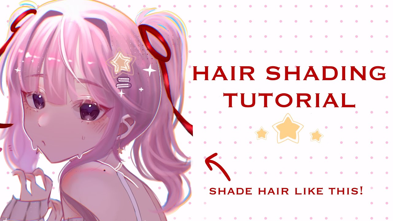 How to shade hair | Art tutorial - YouTube