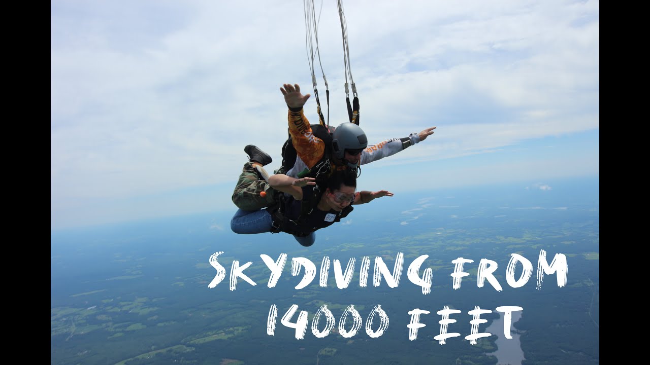 Skydiving From 14000 Feet - YouTube