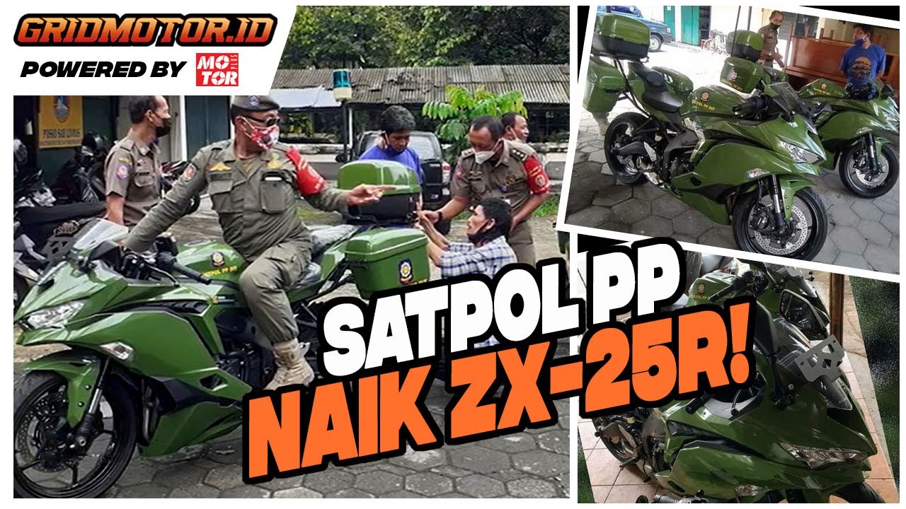 Viral! Kawasaki Ninja ZX-25R Jadi Motor Dinas Satpol PP Untuk Mengawal ...