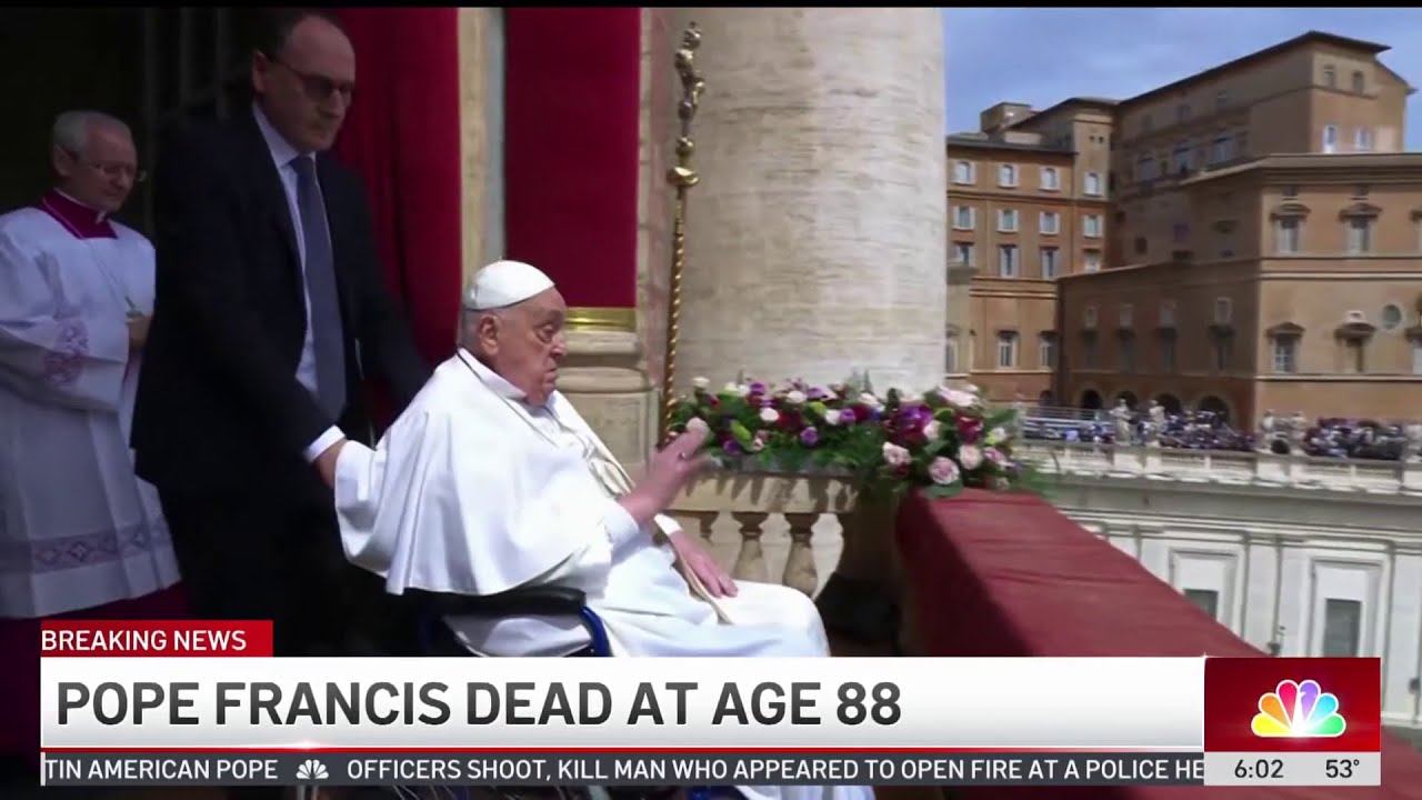 Pope Francis dead at age 88 - YouTube
