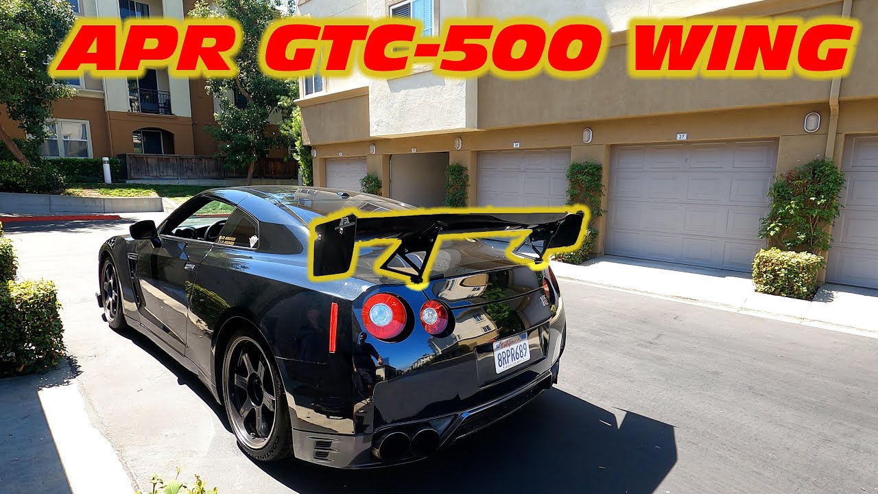 INSTALLING AN APR GTC-500 WING ON MY NISSAN R35 GTR - YouTube