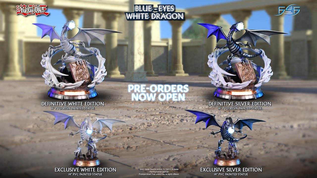 Yu-Gi-Oh! – Blue-Eyes White Dragon PVC Statue | Launch Video #2 - YouTube