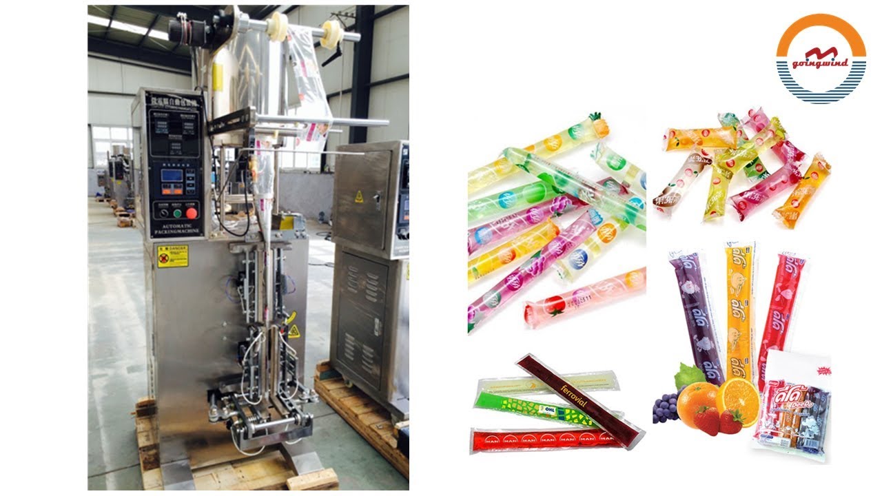 Automatic liquid stick packing machine auto jelly ice candy filling and ...