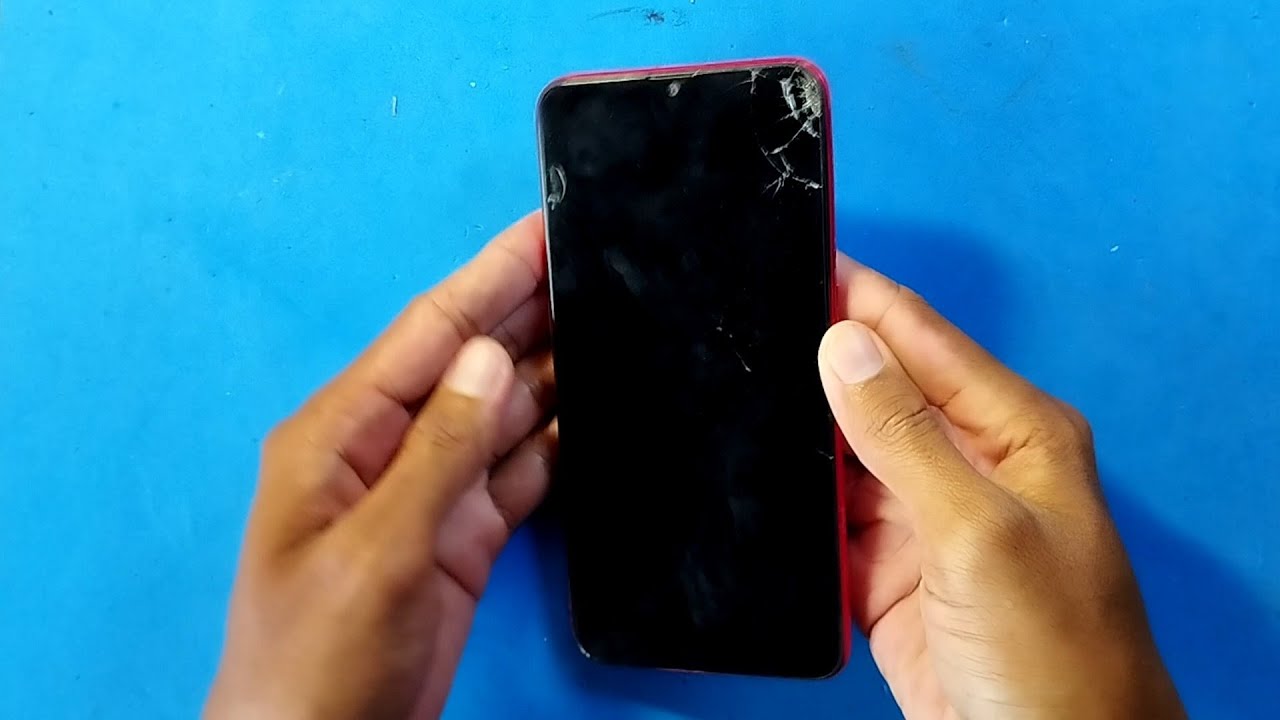 mengatasi lcd retak ganti lcd oppo A5S - YouTube