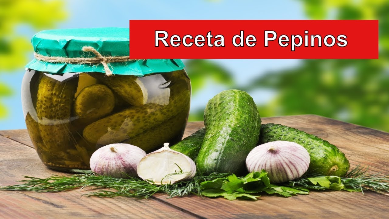 🥒 Receta de Pepinos encurtidos (Cómo hacer Pepinos) 🥒 - YouTube