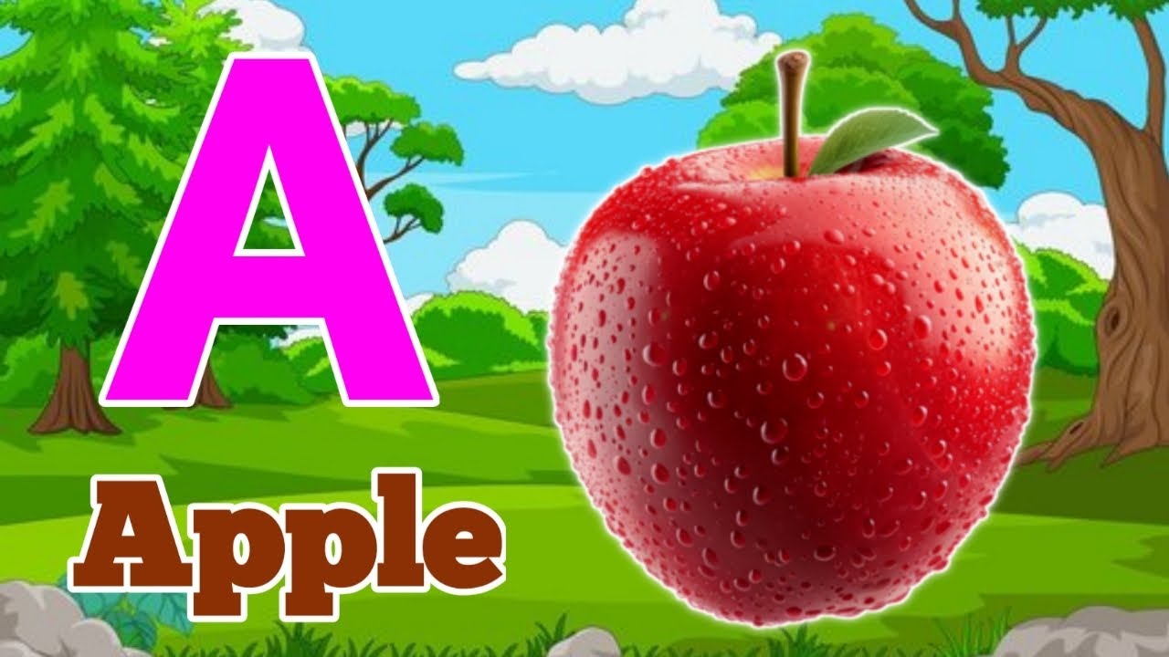 A for apple | अ से अनार | abcd | phonics song | Alphabets | Pooja Kids ...