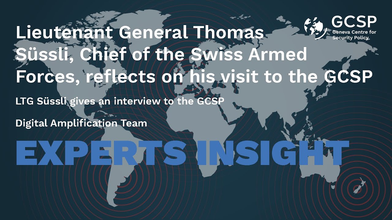 Lieutenant General Thomas Süssli, Chief of the Swiss Armed Forces ...