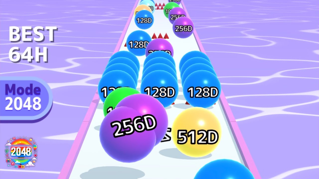 Ball Run 2048 Infinity Mode World Record 180225 - YouTube