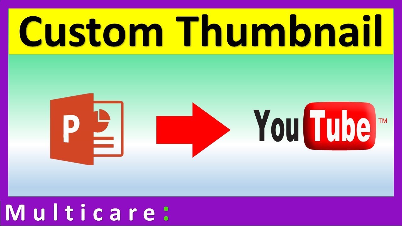 How to make thumbnail for youtube video in powerpoint - YouTube