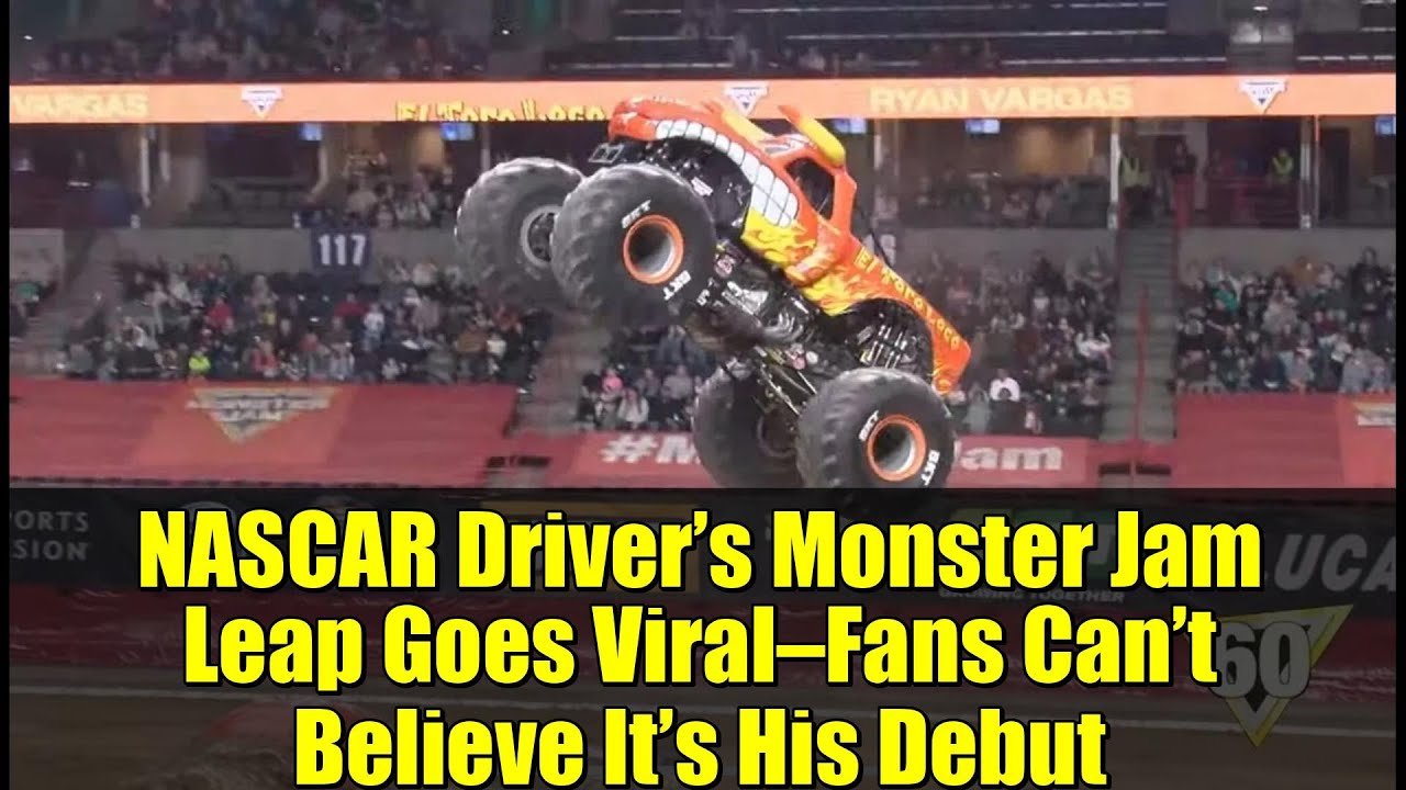 NASCAR Driver’s Monster Jam Leap Goes Viral—Fans Can’t Believe It’s His ...