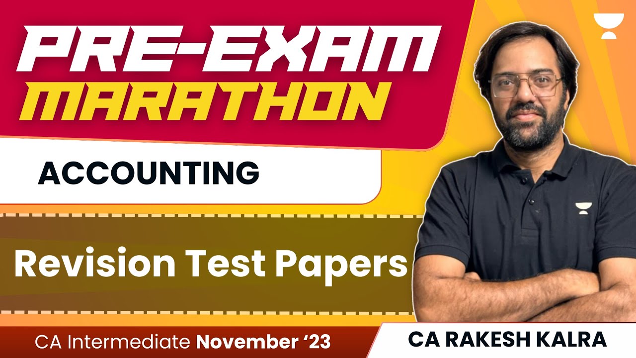 Accounting: RTP for CA Intermediate November 2023 | Rakesh Kalra - YouTube