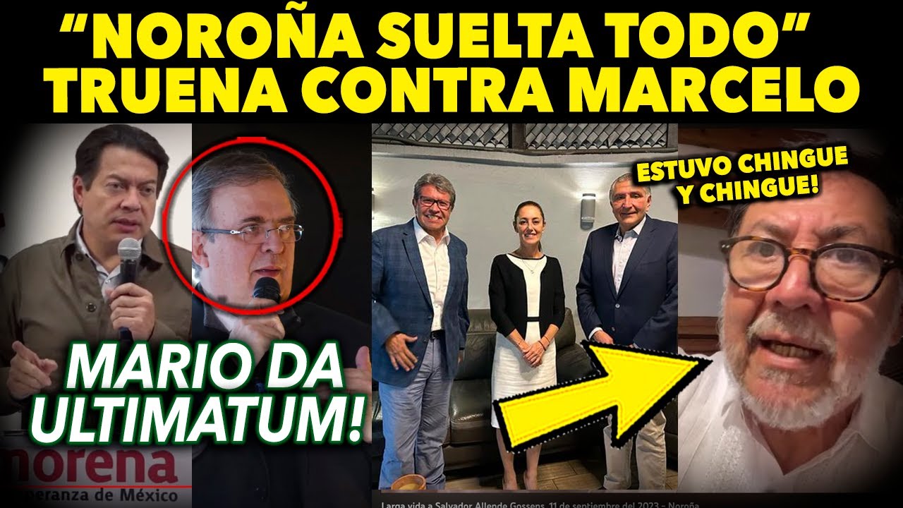 SE ACABA EL TIEMPO A MARCELO ¡NOROÑA TRUENA! SUELTA TODO... CLAUDIA ...