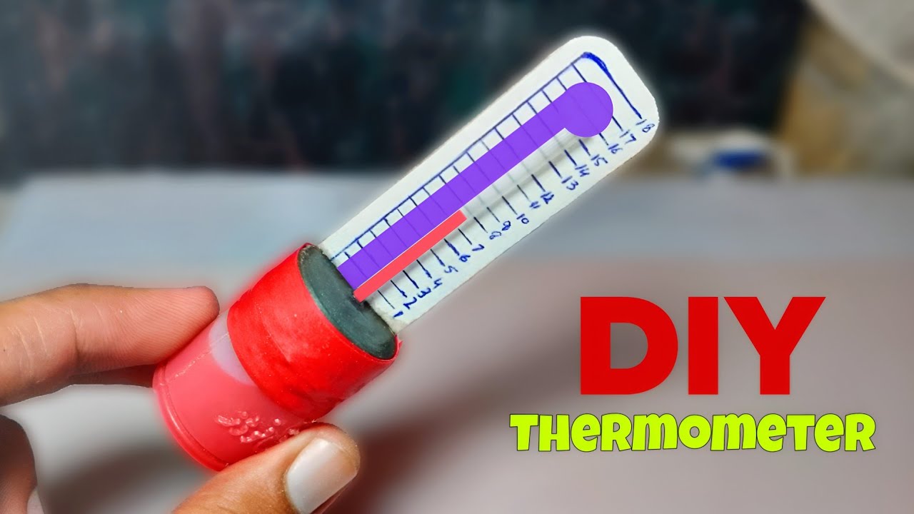 DIY Cardboard Thermometer || Make a Water Thermometer👈 - YouTube