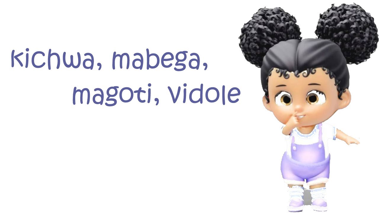 Kichwa, mabega, magoti, vidole | Kiswahili cartoon | Head, shoulders ...