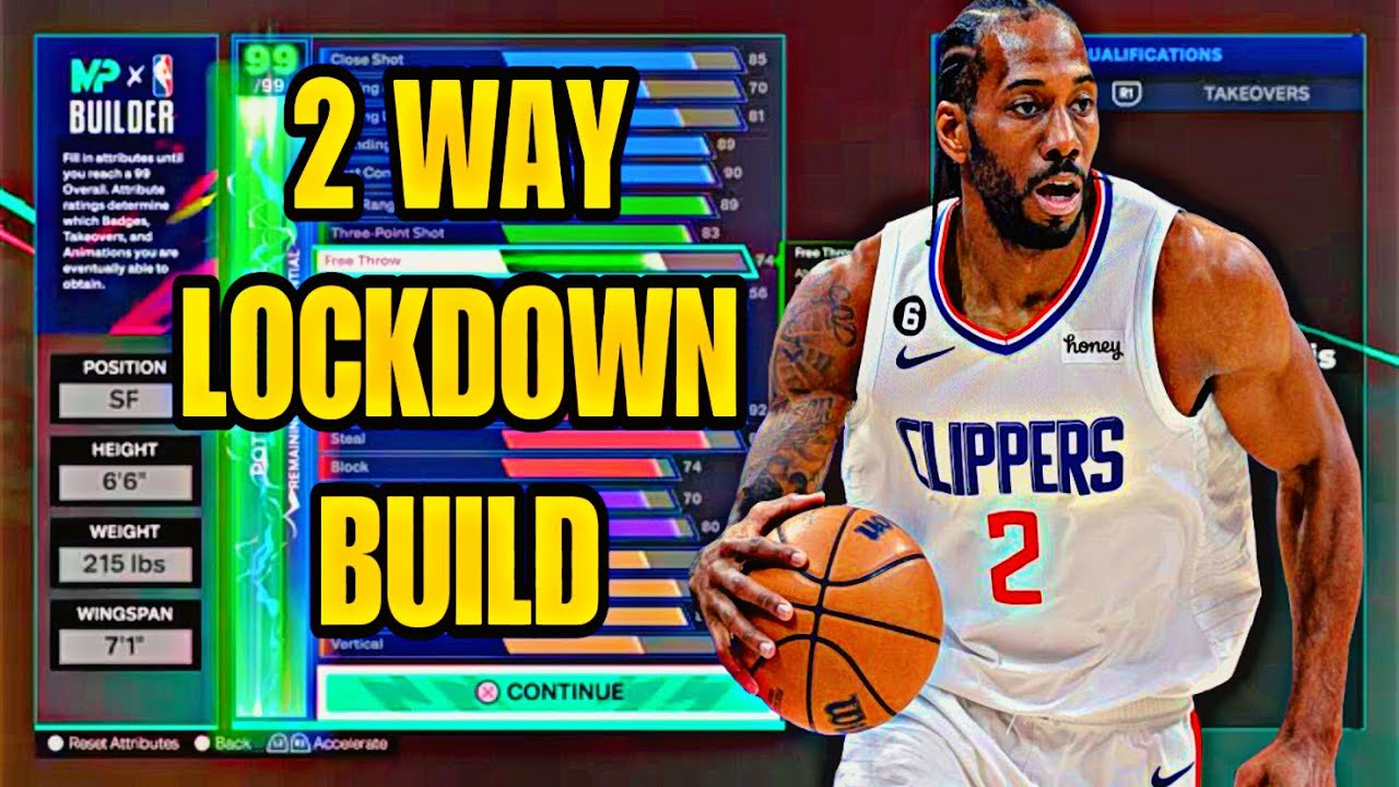 NBA2K25 KAWHI BUILD IS GAME BREAKING 99 DEFENSIVE STATS + OFFENSIVE ...