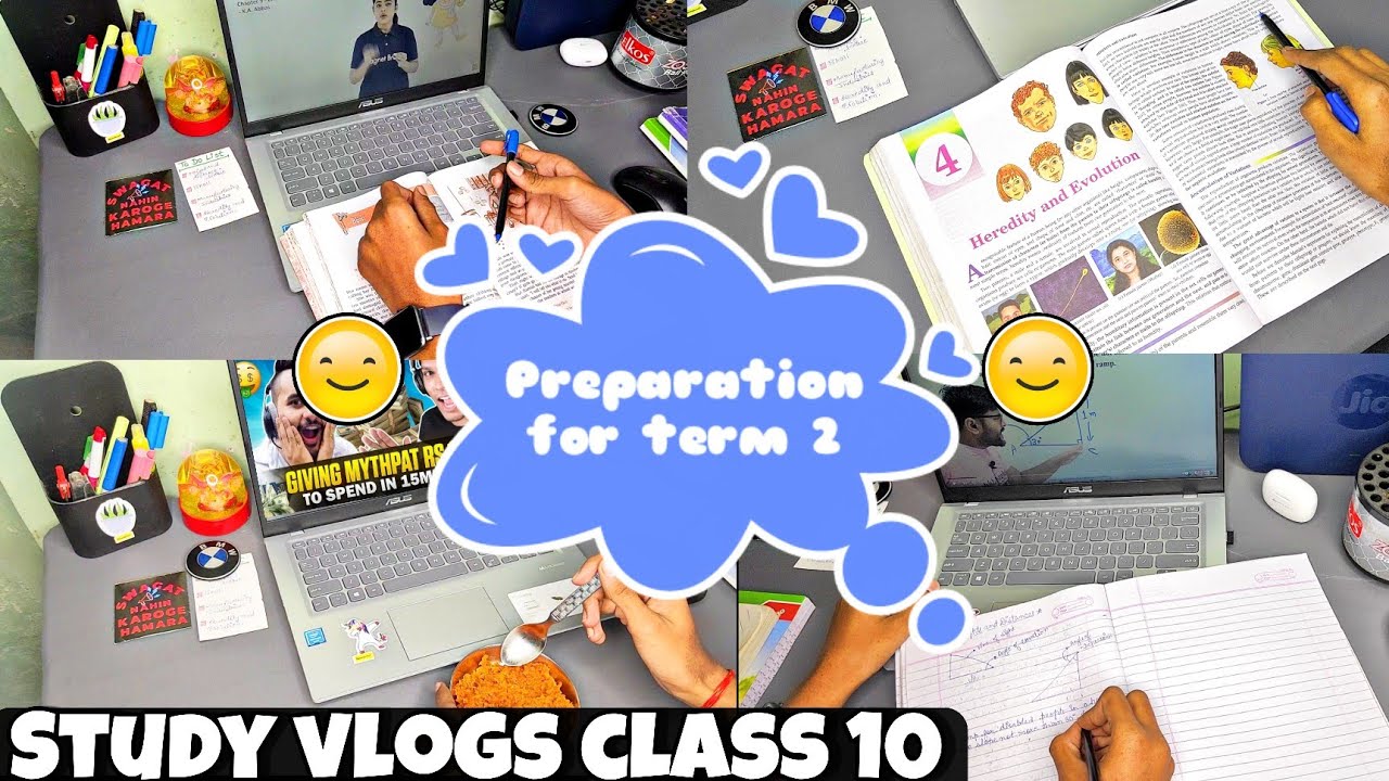 Preparation for term 2 boards | study vlogs class 10 cbse | study vlogs ...