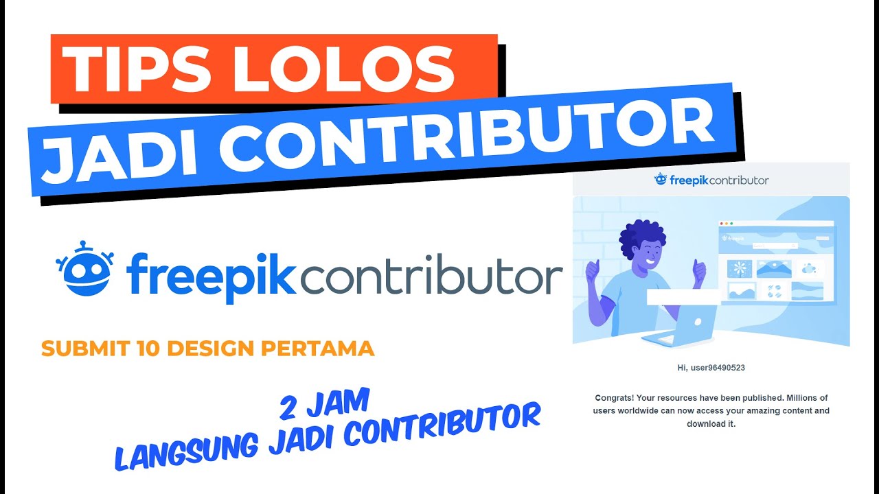 TIPS TERBARU LOLOS 10 DESIGN PERTAMA di FREEPIK - FREEPIK CONTRIBUTOR ...