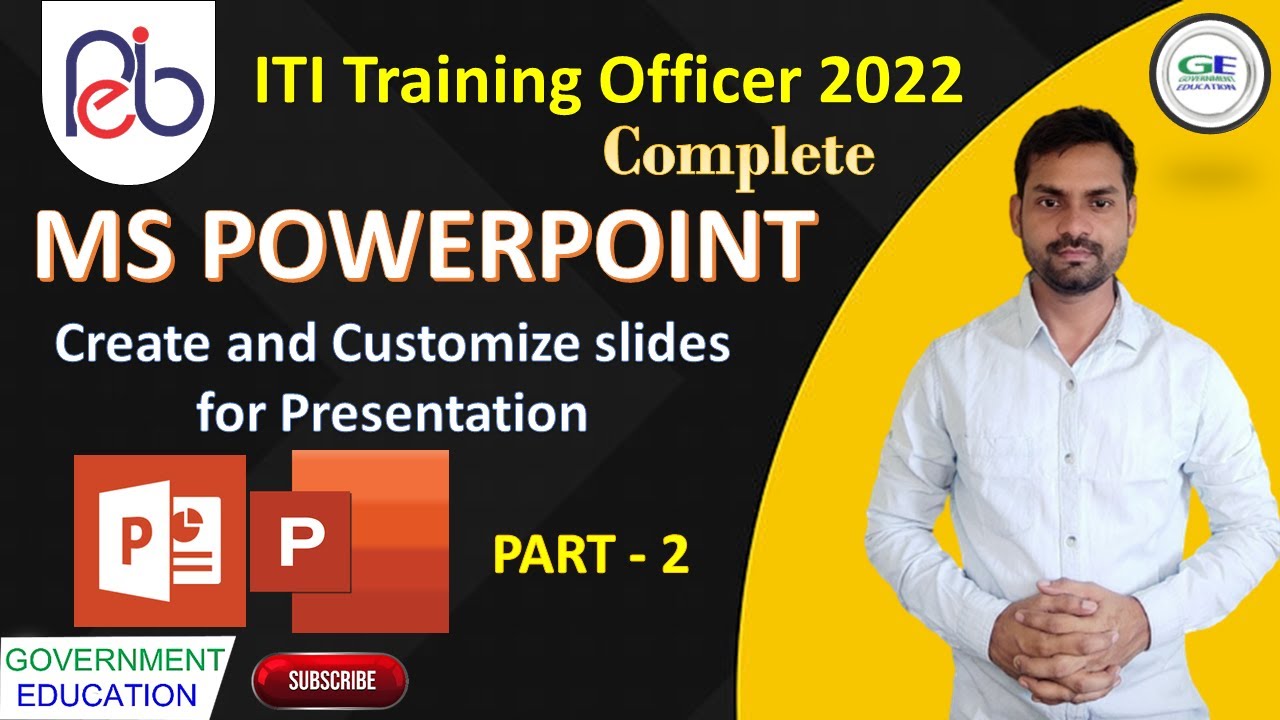 ms power point ITI Training officer 2022 || COPA Classes - ms ...