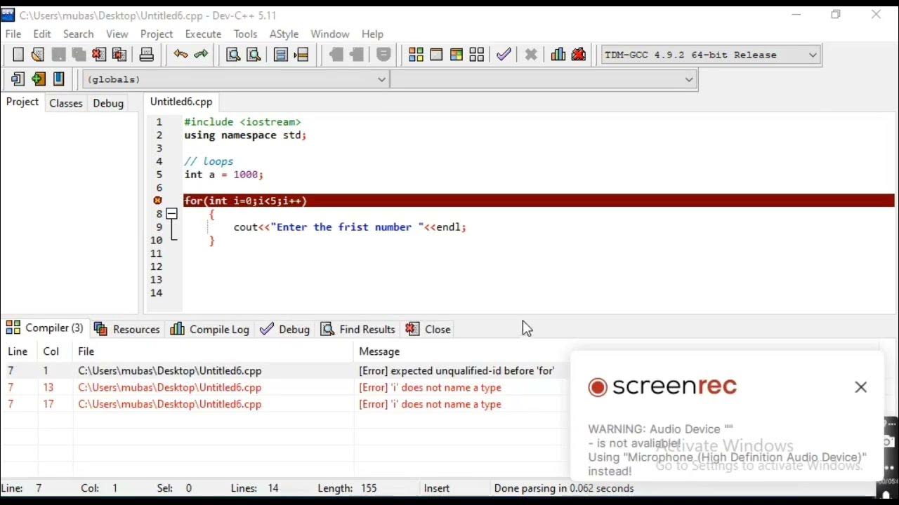 Learn programming in C++ || Age Calculator (Part I ) || c++ tutorial ...