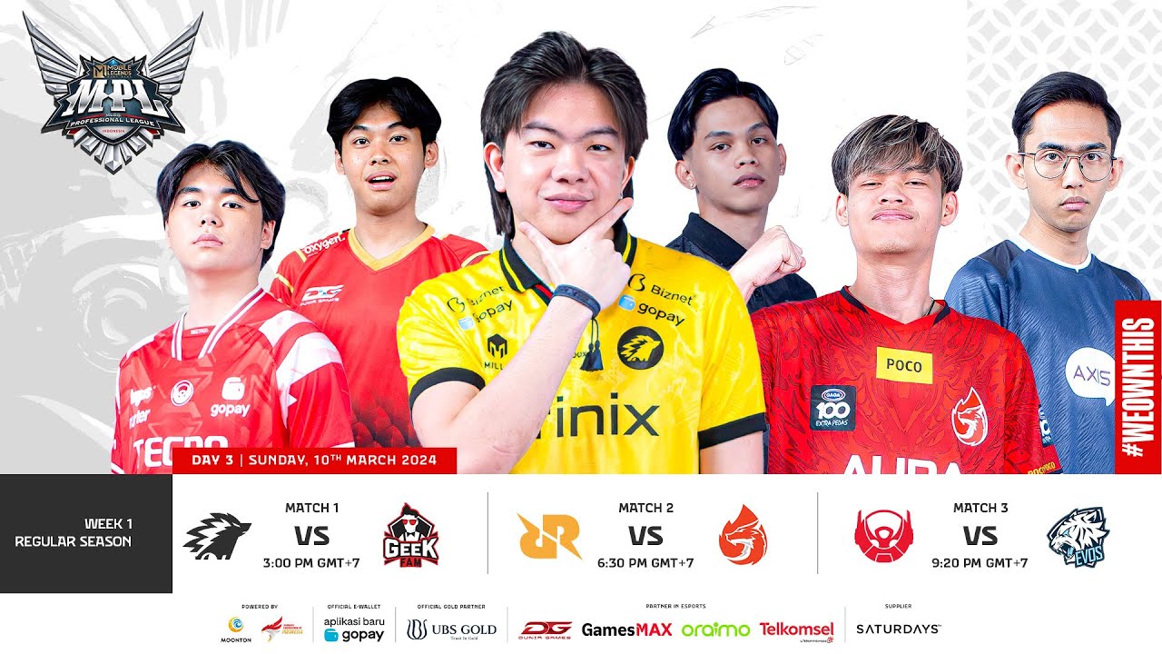 🔴 LIVE | MPL ID S13 | Regular Season | Day 3 Week 1 - YouTube
