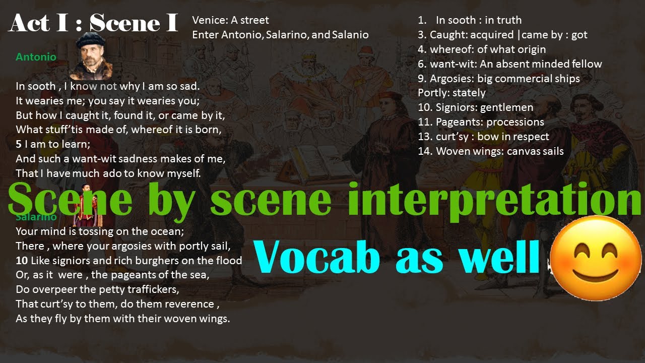 The Merchant of Venice | William Shakespeare |ACT I SCENE I IGCSE |ICSE ...