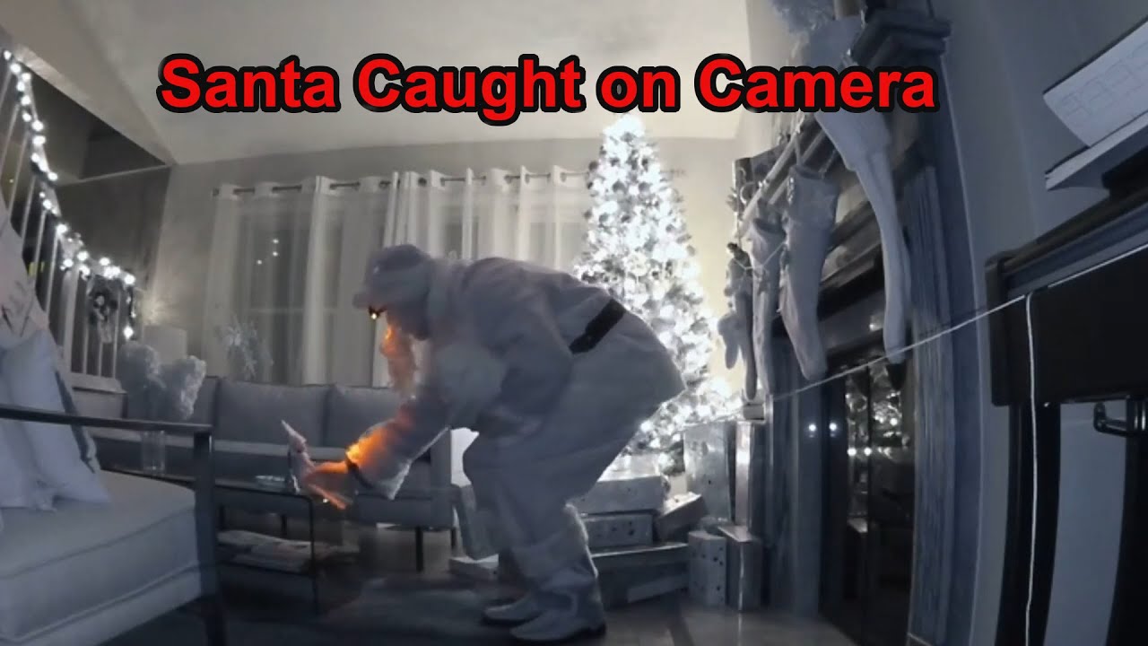 Real Santa Caught on Video Christmas Eve | Hidden Ring Camera Catches ...
