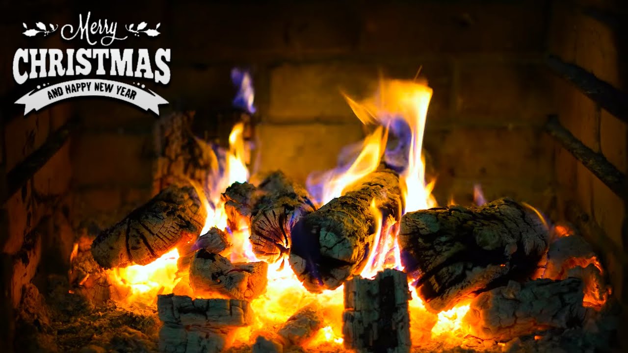 Joyful Christmas Fireplace Music with Crackling Fire Sounds, Best ...