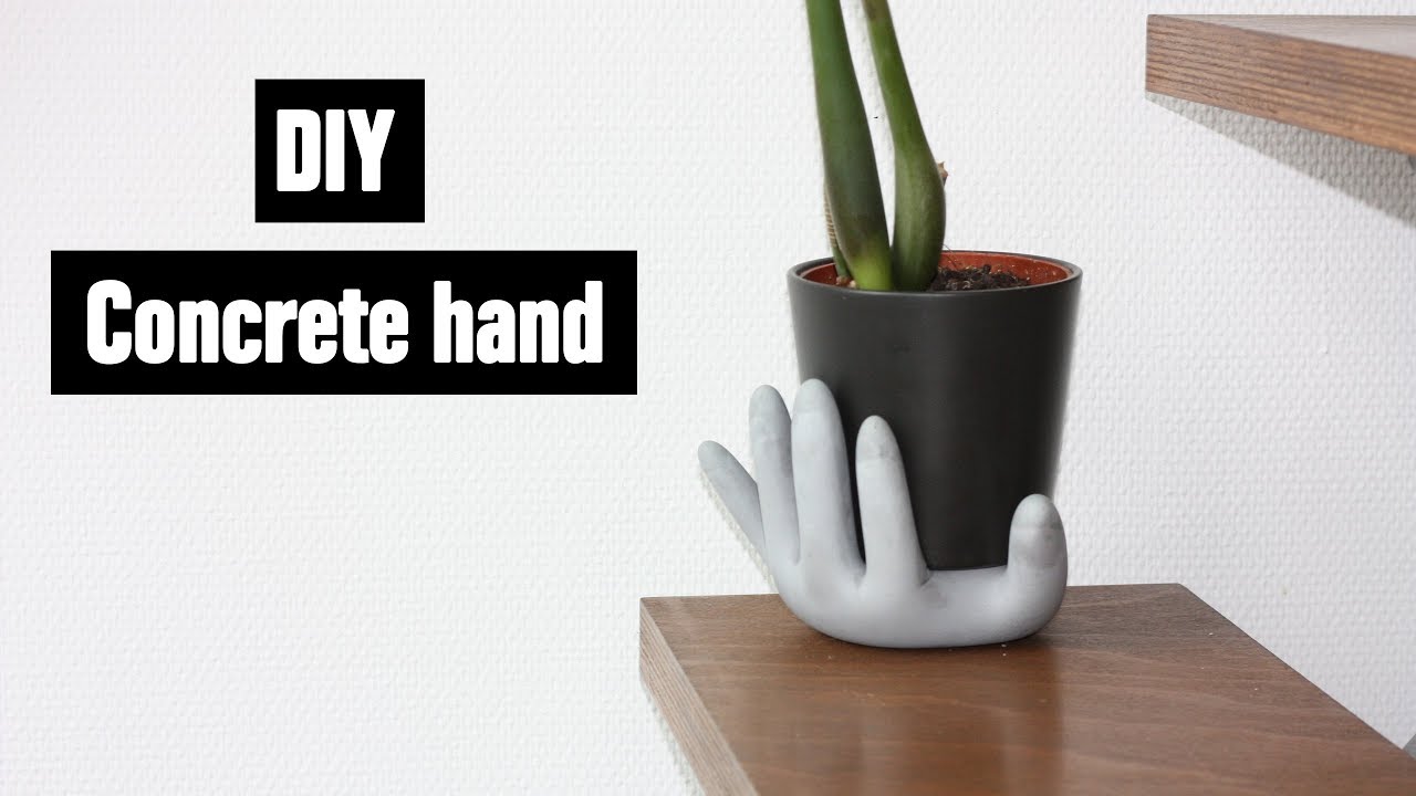 DIY Concrete Hand - YouTube