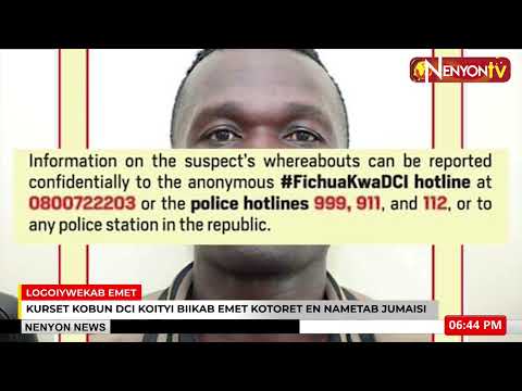 DCI APPEALS FOR PUBLIC INFORMATION IN ARREST OF KWARE KILLINGS PRIME ...