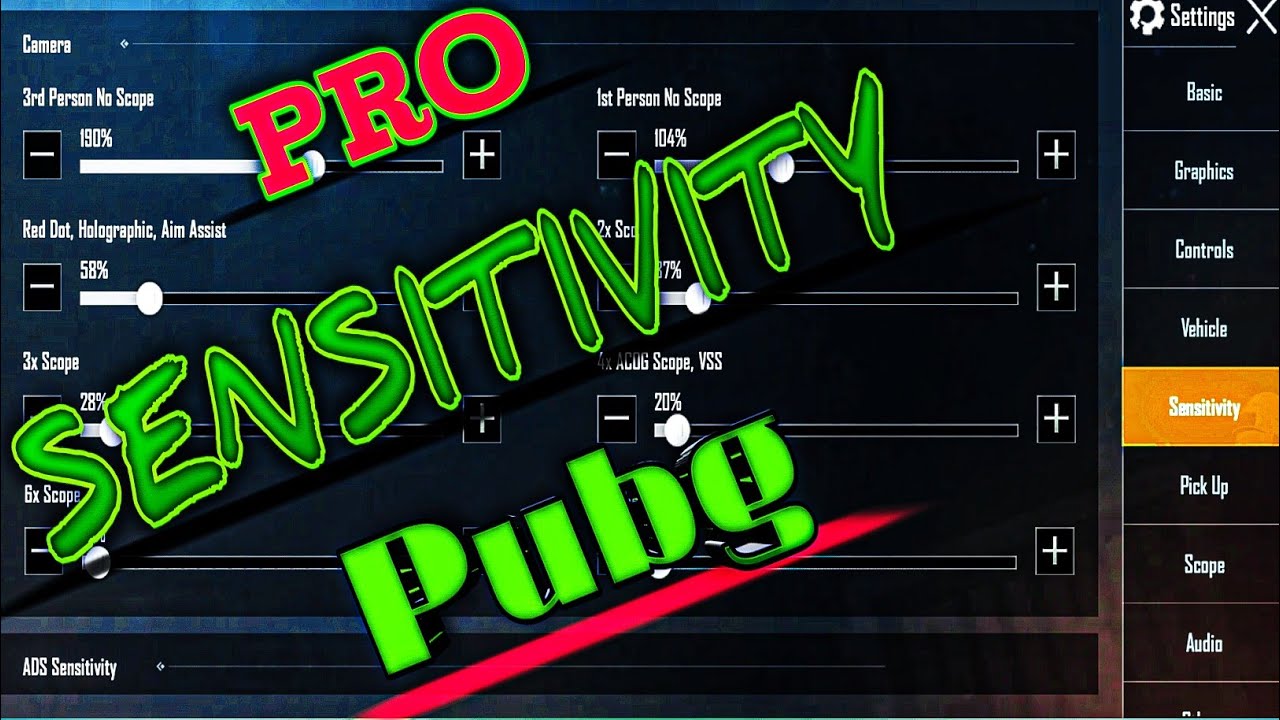 perfect sensitivity settings for pubg mobile | pubg mobile sensitivity ...
