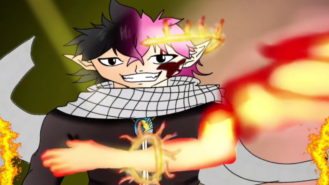 SPEED FUSION DRAW NATSU X YUNO (Fairy tail X Black Clover) - YouTube