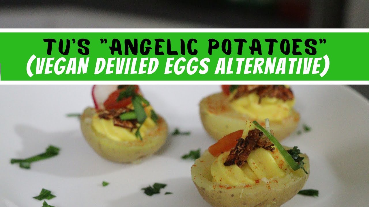 VEGAN DEVILED EGGS ALTERNATIVE RECIPE | ANGELIC POTATOES | VEGAN ...