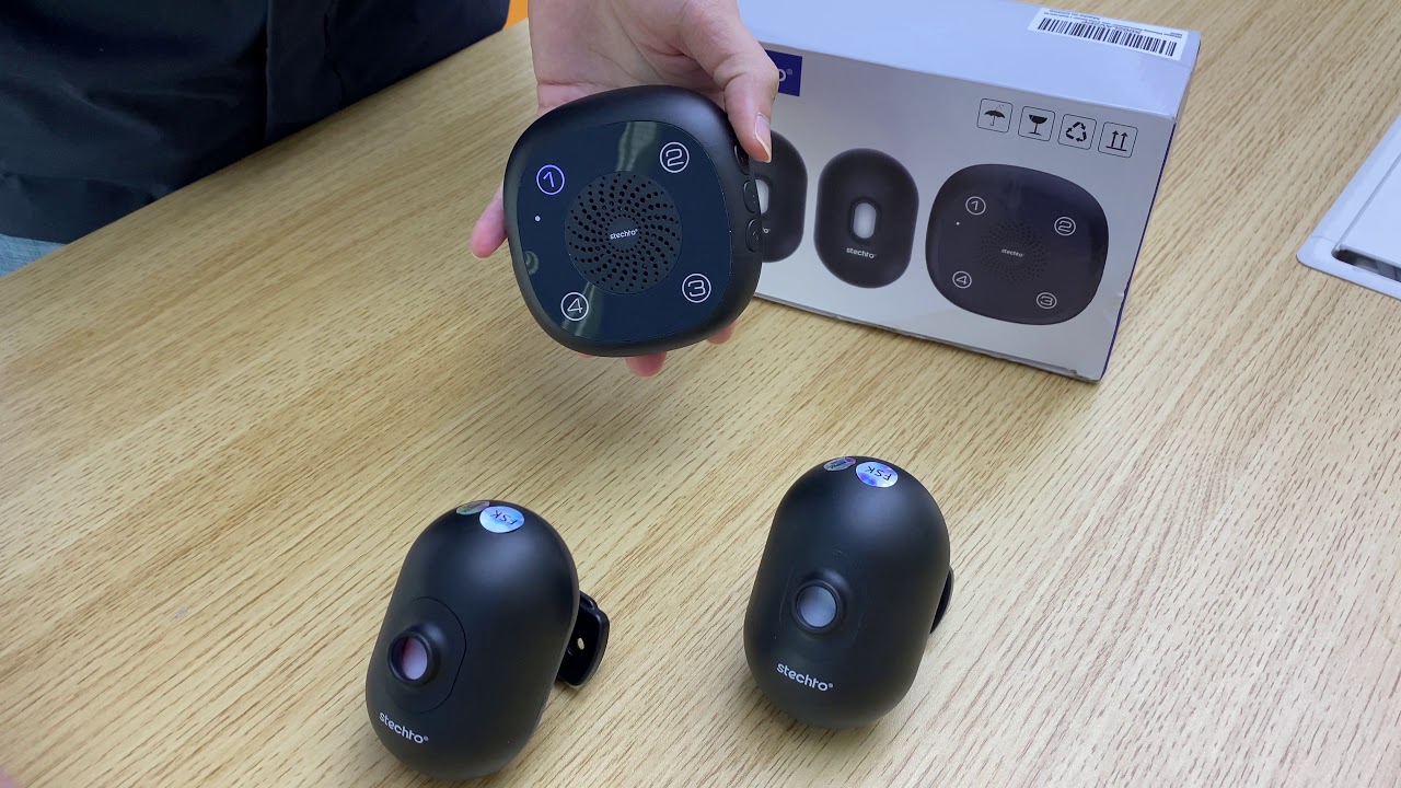 How to pair stechro new pir sensor with 4 zone receiver - YouTube