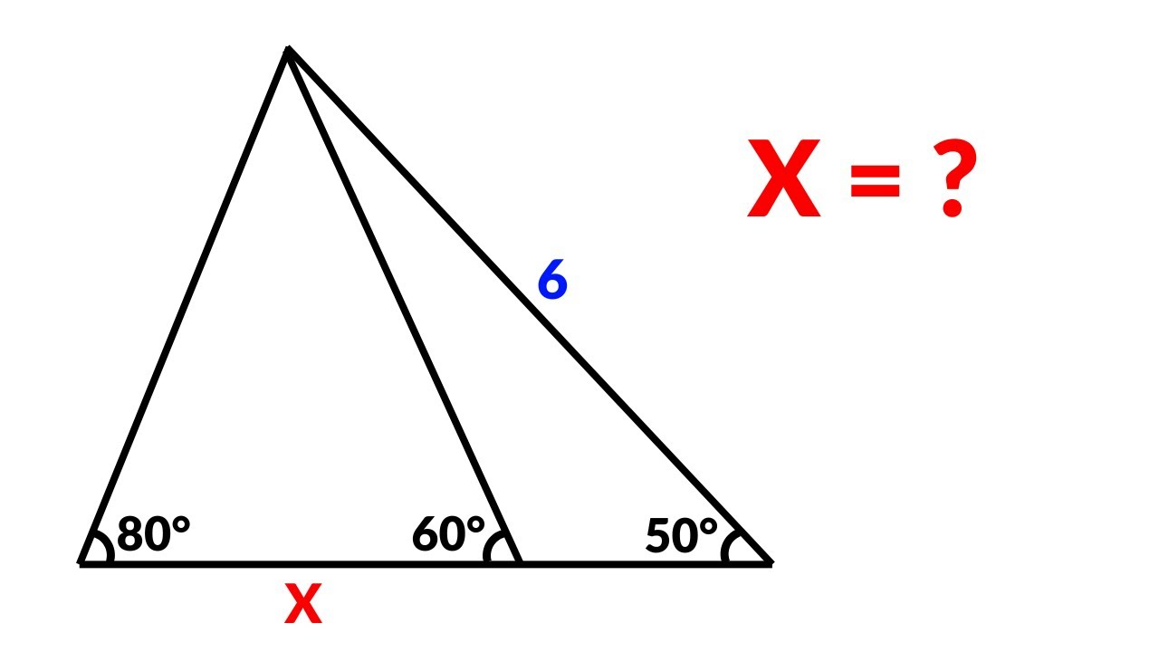 Find the length X | A Nice Geometry Problem | 2 Different Methods - YouTube