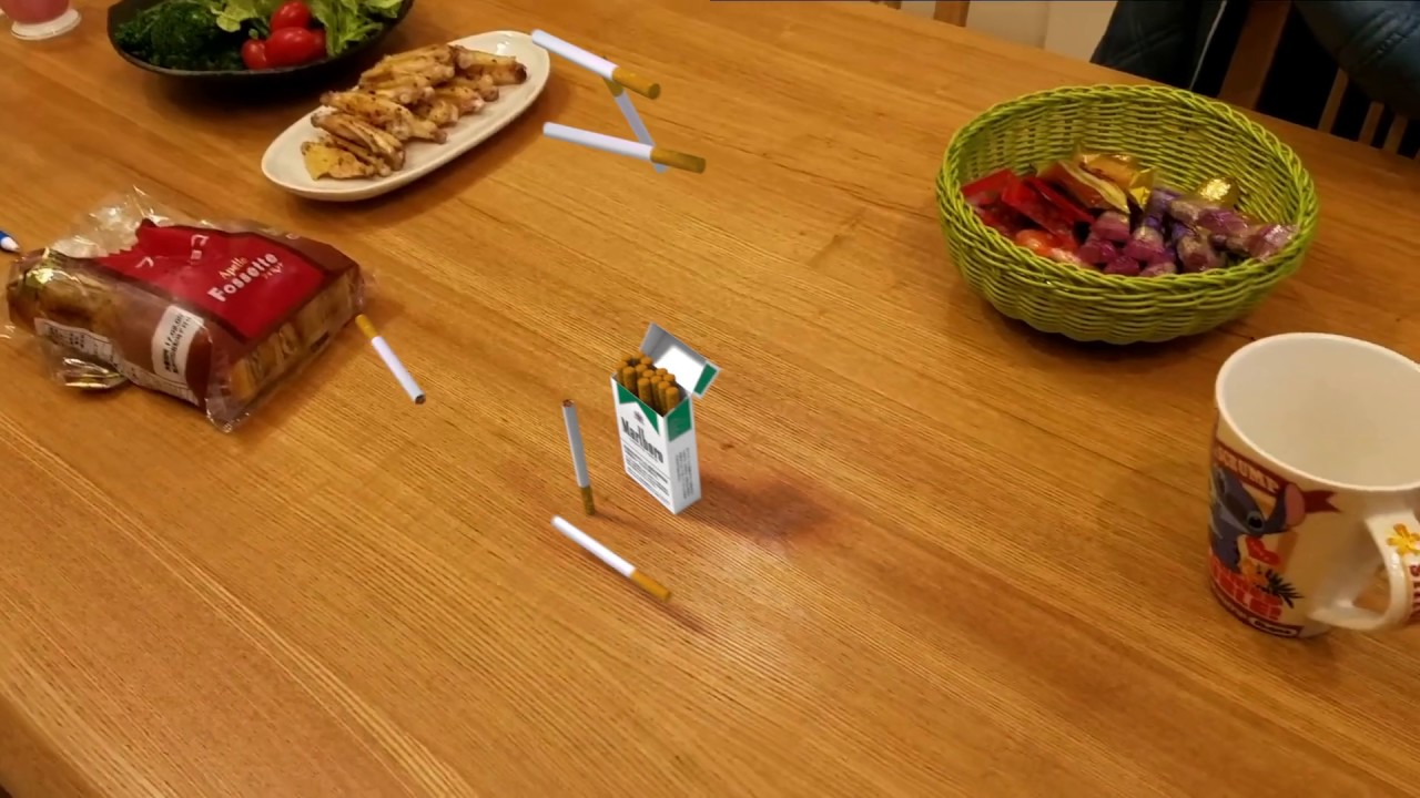 Floating cigarette -blender Motion Tracking- - YouTube