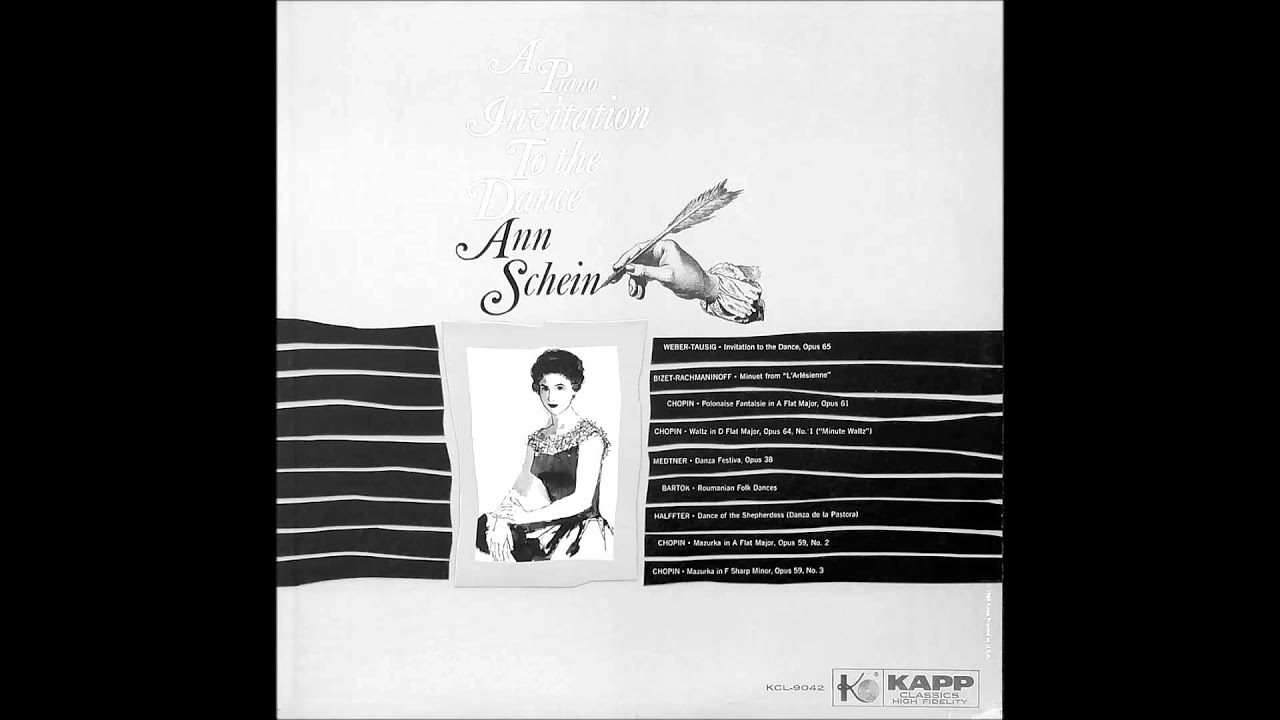 ANN SCHEIN Piano Recital (1960s) - YouTube