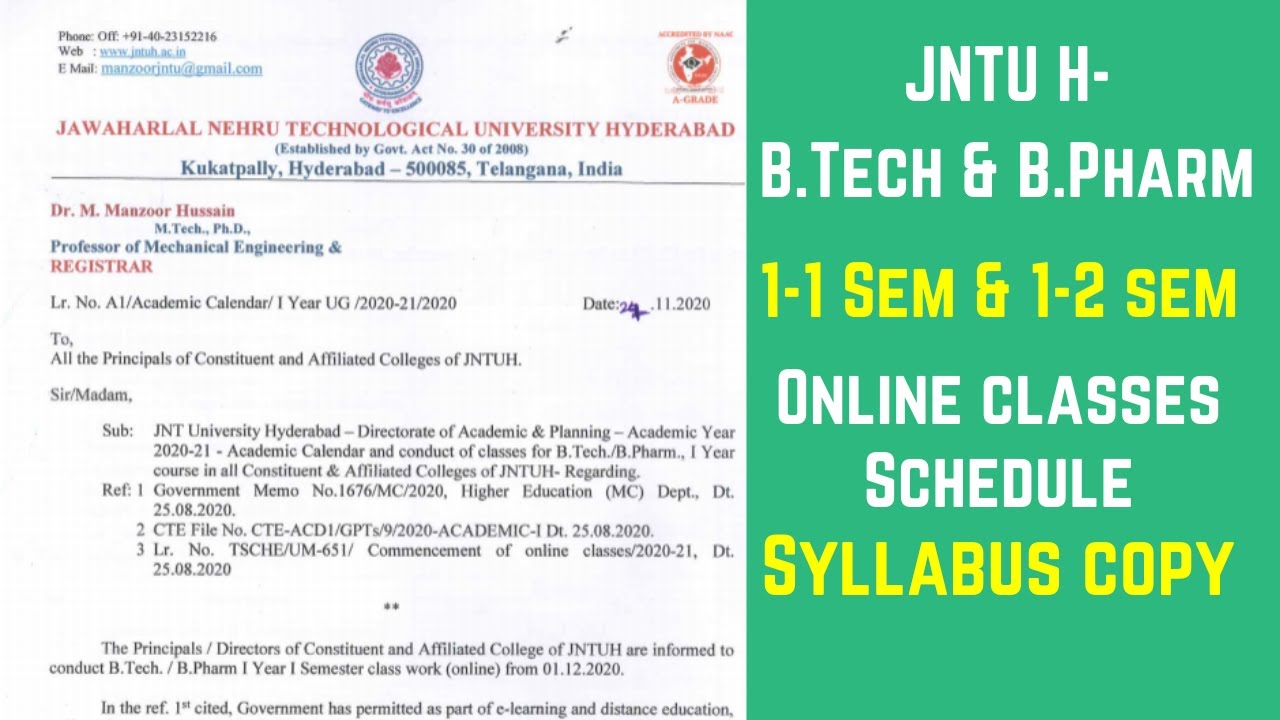 JNTUH Updates Academic Calendar For B Tech B Pharm 1st Year 1st Sem jntuh-updates-academic-calendar-for-b-tech-b-pharm-1st-year-1st-sem