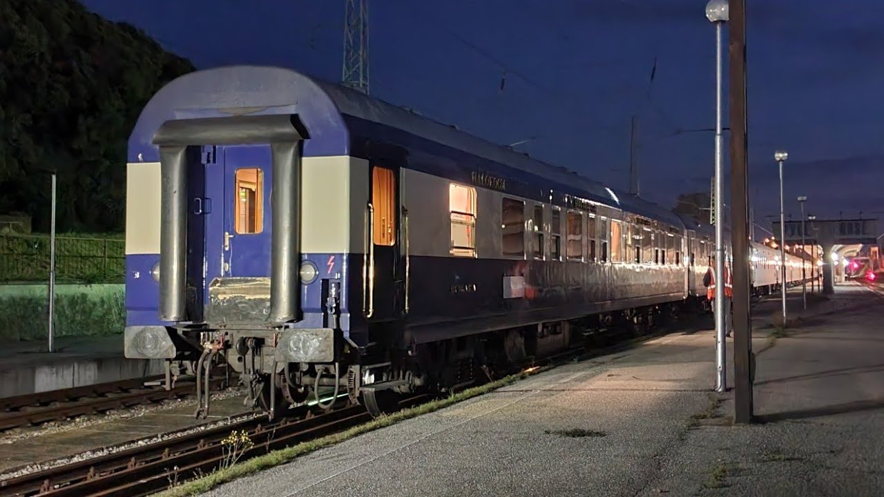 [4K] Golden Eagle Danube Express on Ruse Central Railway Station I 10. ...