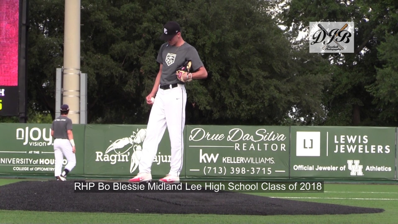 RHP Bo Blessie Midland Lee High School Class of 2018 - YouTube