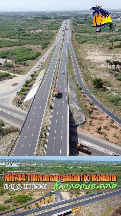 NH744 Thirumangalam to Kollam Thirumangalam Aerial View - YouTube