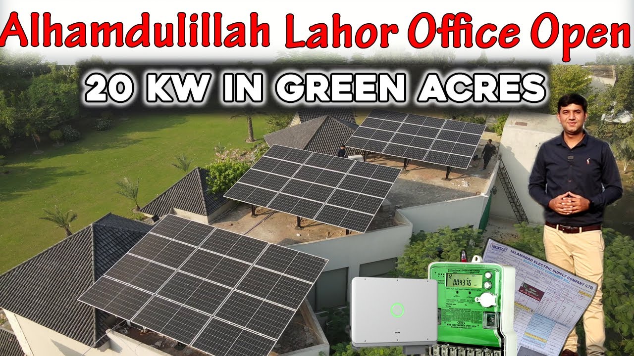 Electrical Wall Lahore Office Open| 20 Kw Ongrid System In Green Acres ...