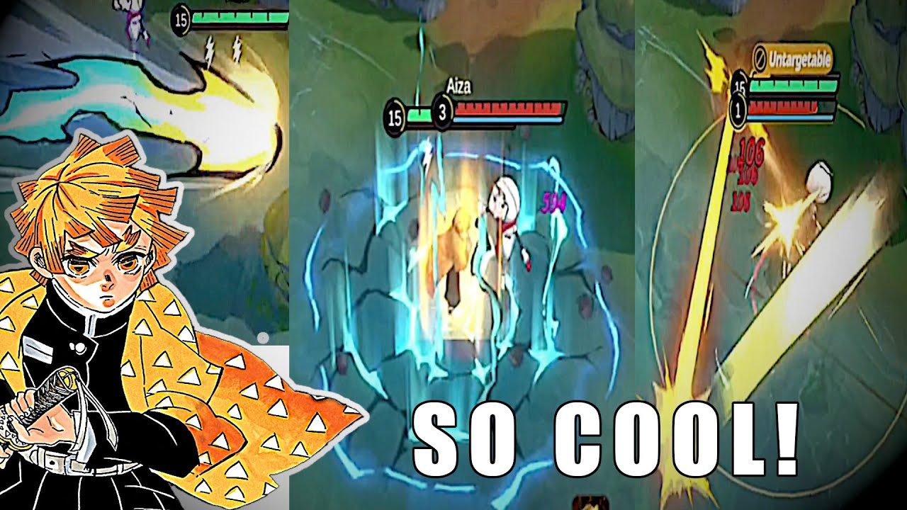 Zenitsu Jump Assemble Skills Animation and Explanation - YouTube