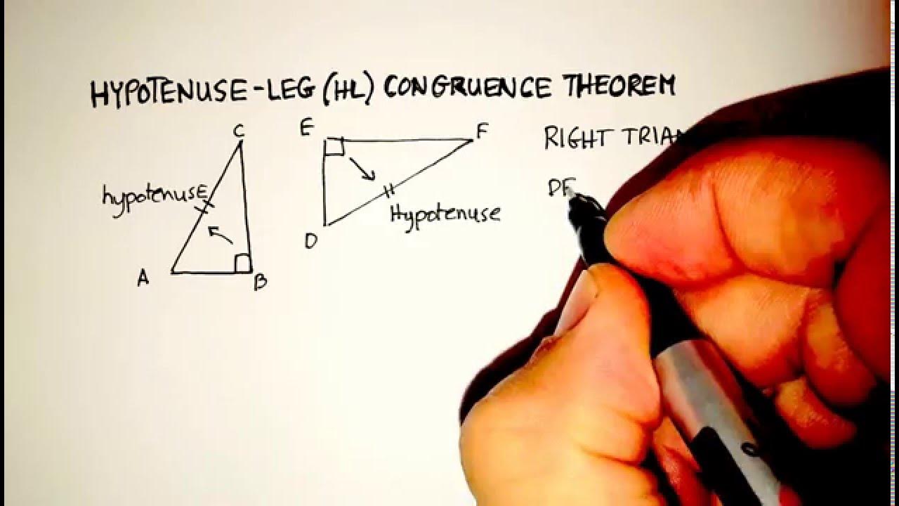 Congruence: Hypotenuse-Leg (HL) Congruence Theorem - YouTube