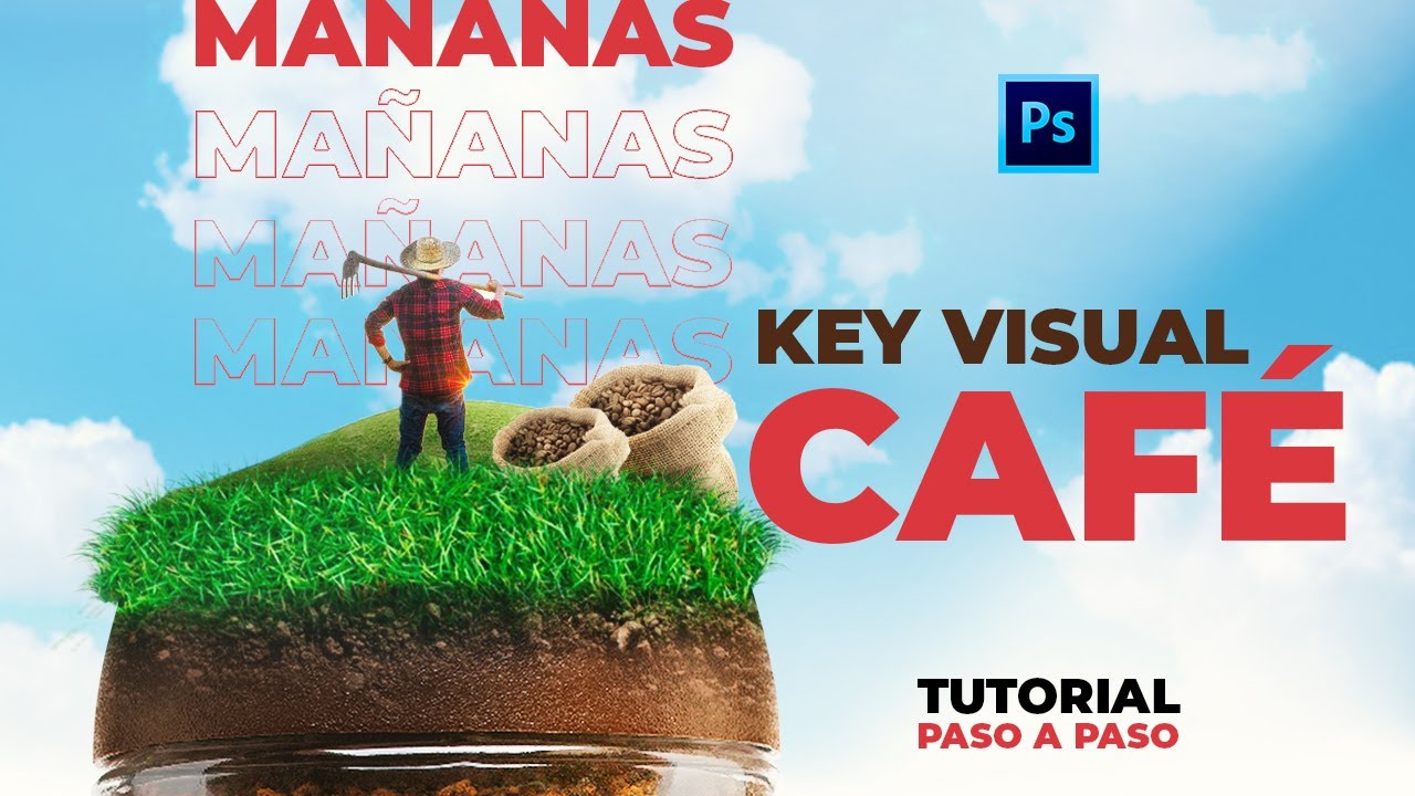 PHOTOSHOP TUTORIAL | COFFEE VISUAL KEY | TUTORIAL PASO A PASO - YouTube