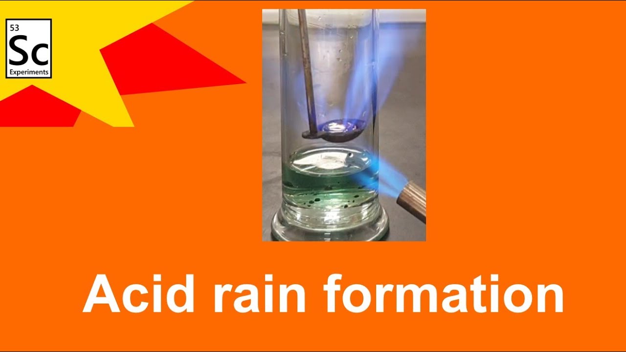 Acid rain formation | CHEMISTRY EXPERIMENTS | - YouTube